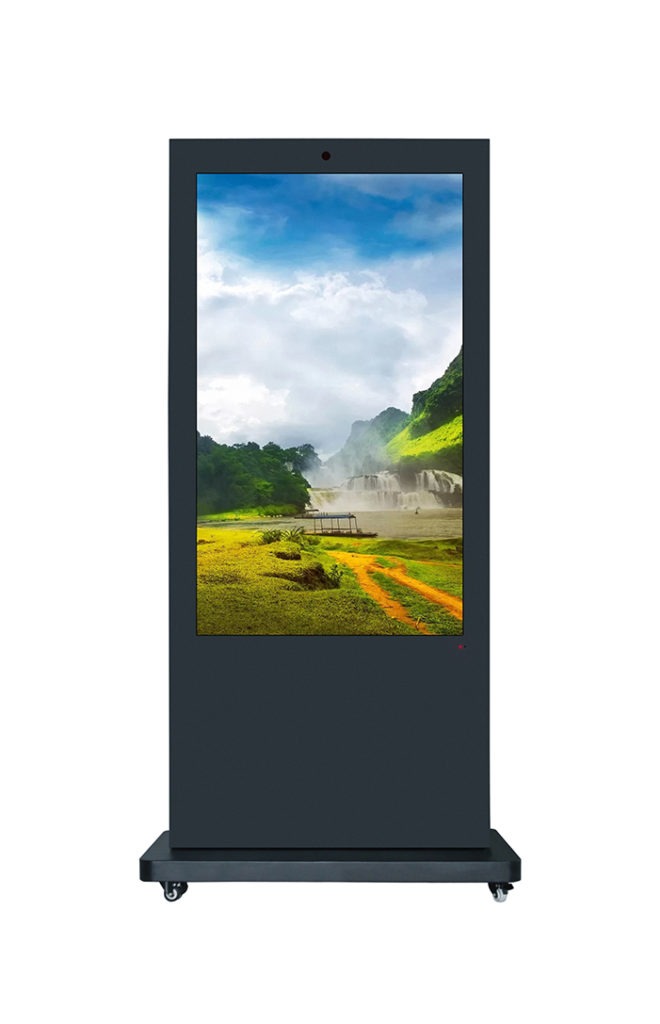 HERACLES 65 Double face Totem d’Affichage - Borne Connect