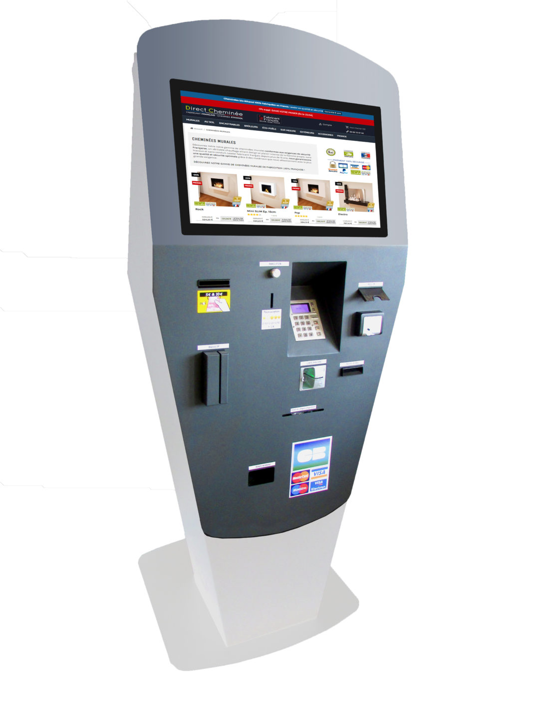 Borne Multiservices 22" - Borne sur mesure modulable selon votre besoin